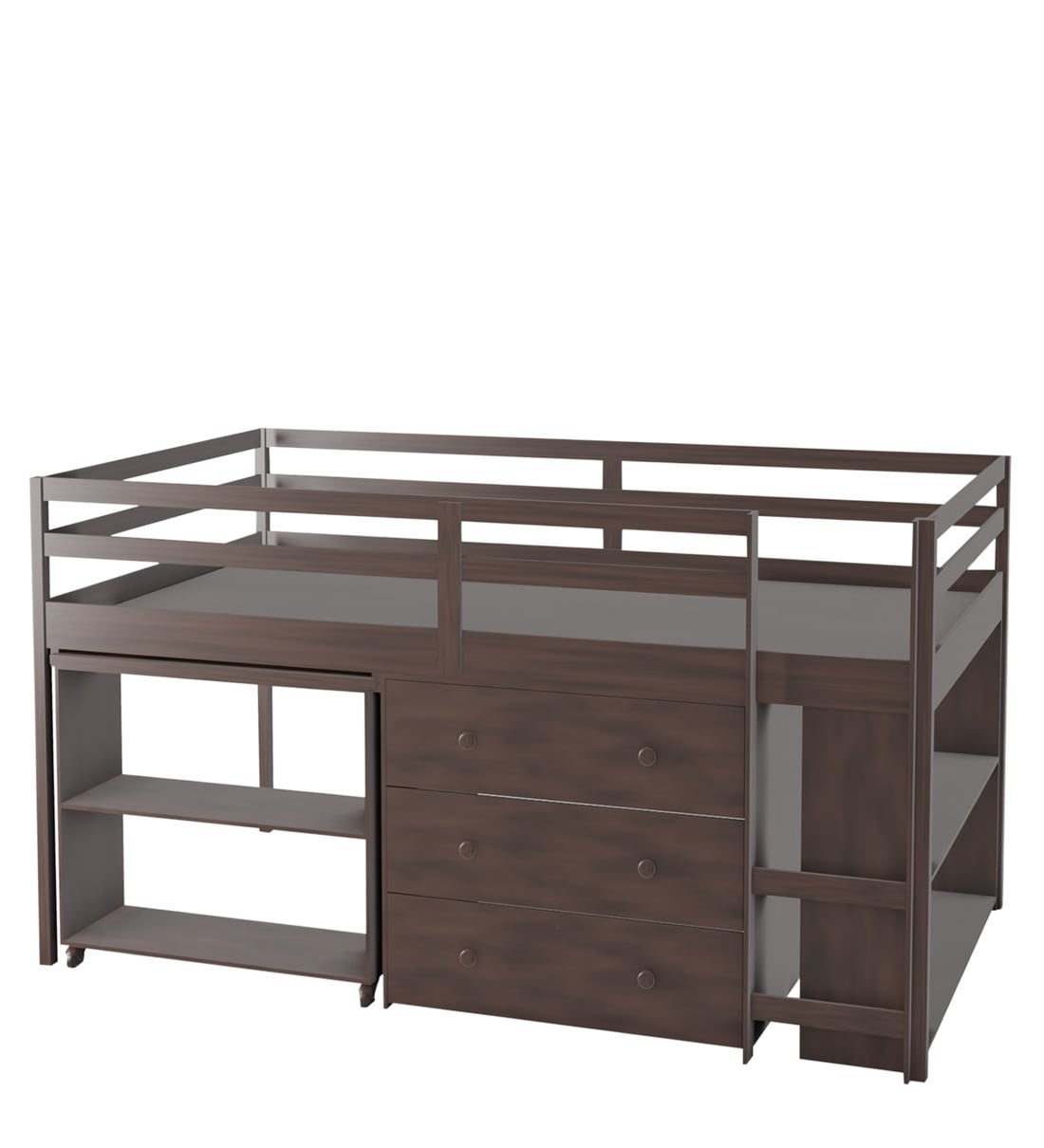 Buy Alex Bunk Bed in Brown Colour by Malina Online - Bunk Beds - Bunk ...