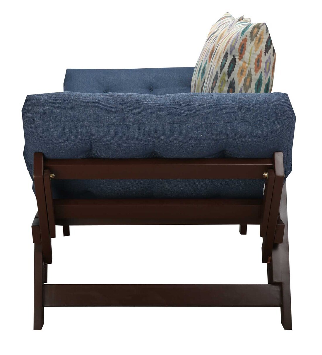 Buy Alexa Double Futon in Blue Colour with Mattress by ARRA Online ...