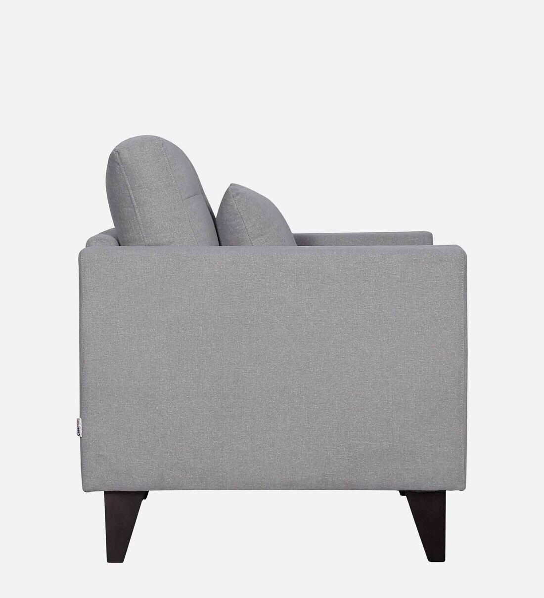 Buy Alfredo Fabric 1 Seater Sofa In Ash Grey Colour by CasaCraft Online ...