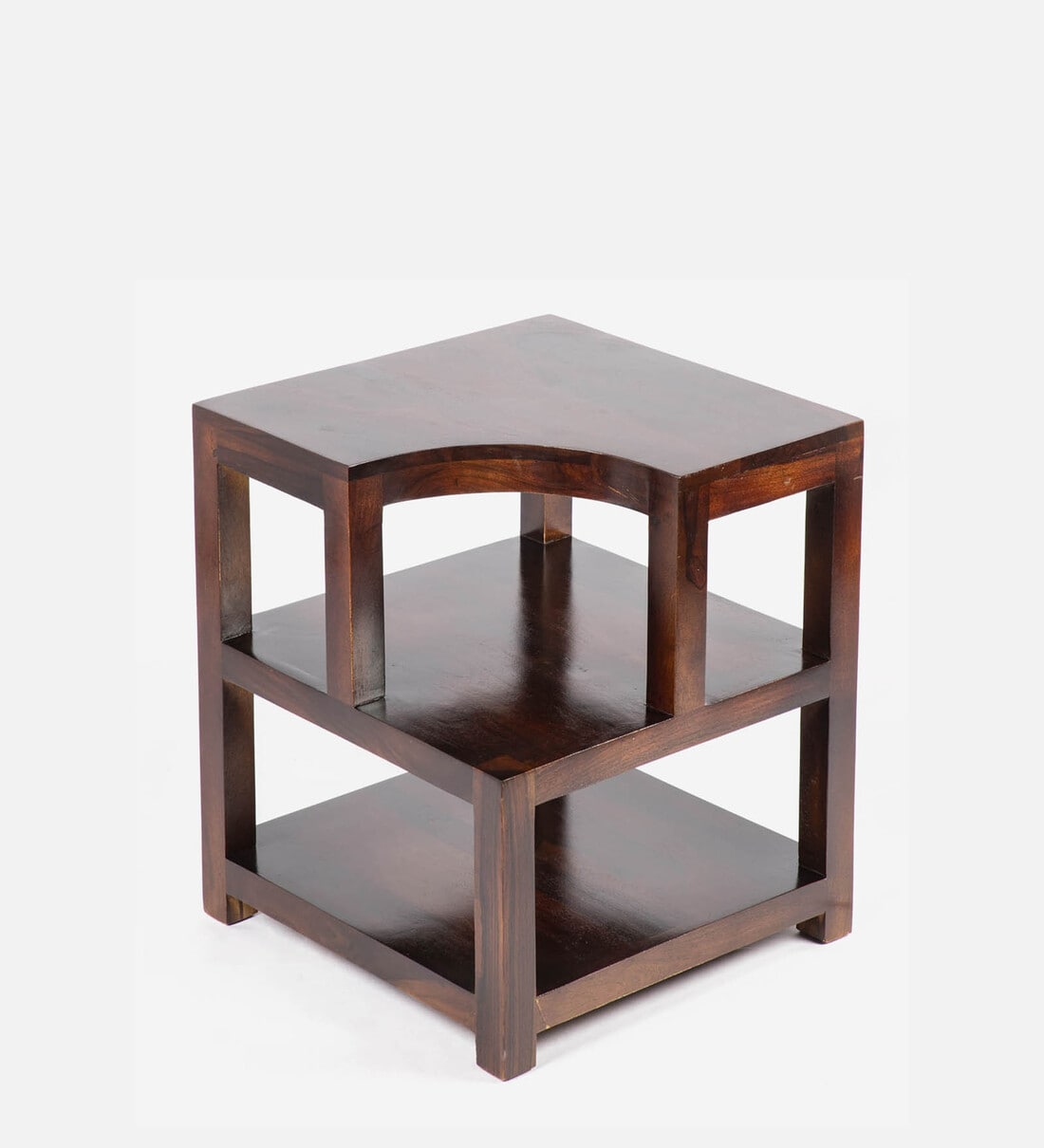 Buy Allen End Table in Walnut Finish by Ikiriya Online - Modern End ...