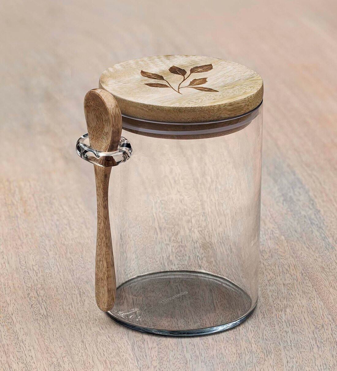 Buy Allora 1.1 Ltr Glass Jar Container by Ellementry Online - Jars and ...