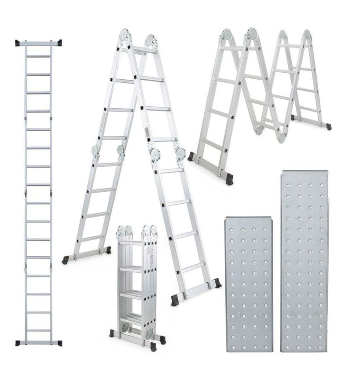Buy 16 Steps 12 Ft Aluminium Step Ladder By Alnico at 46% OFF by Alnico ...