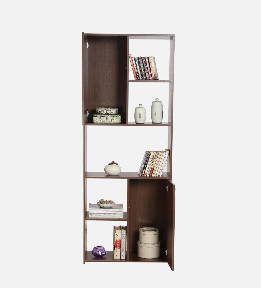 Buy Alpine Book Case in Brown Finish Online - Book Cases - Book Cases ...