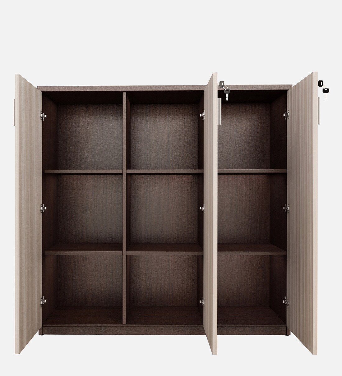 Buy Alston 3 Door Small File Cabinet In Balliness Pine & Cloud Ash ...