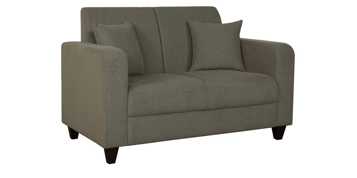 Buy Alba Fabric 2 Seater Sofa In Sandy Brown Colour By Woodsworth ...