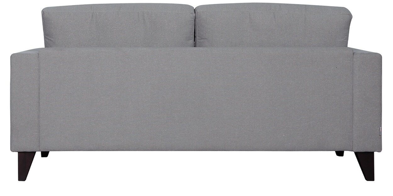 Buy Alfredo Fabric 3 Seater Sofa In Ash Grey Colour by CasaCraft Online ...