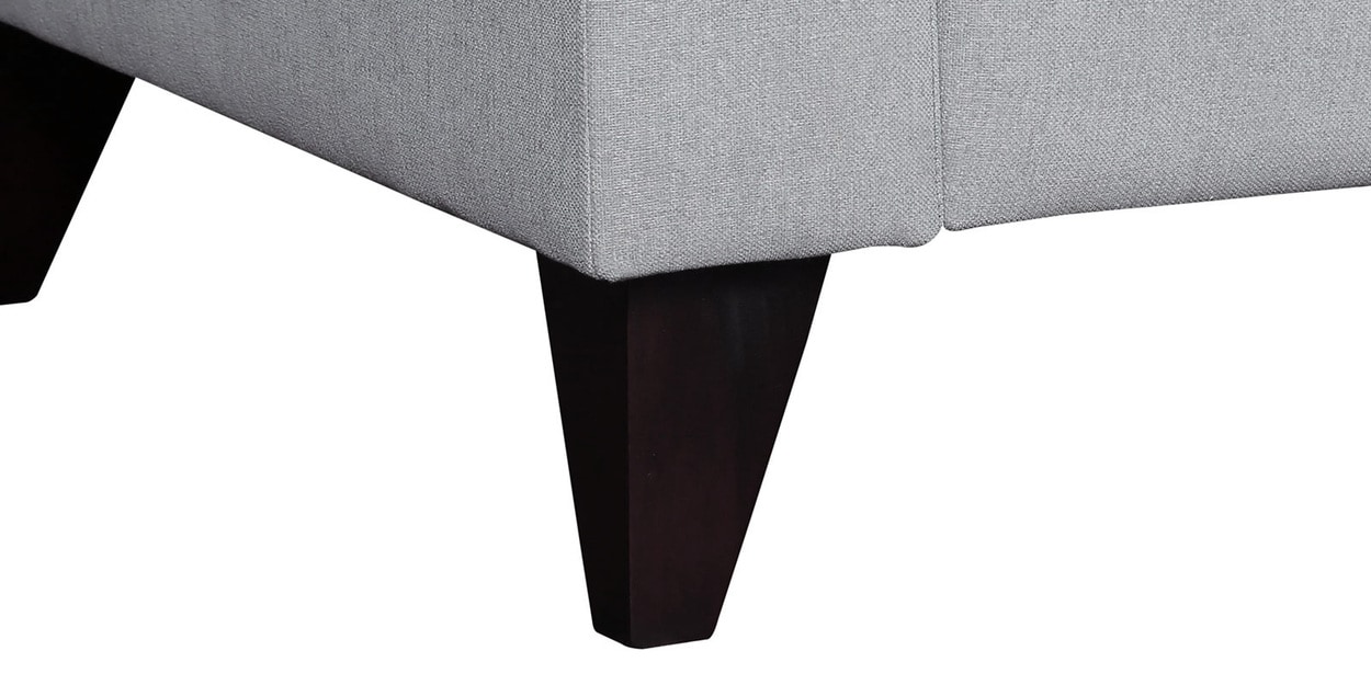 Buy Alfredo Fabric 3 Seater Sofa In Ash Grey Colour by CasaCraft Online ...