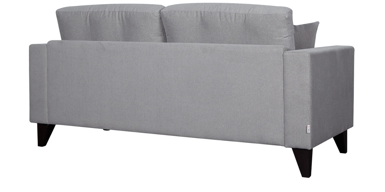 Buy Alfredo Fabric 3 Seater Sofa In Ash Grey Colour by CasaCraft Online ...