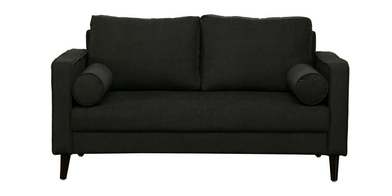 Buy Allison Fabric 2 Seater Sofa In Charcoal Grey Colour By Casacraft ...