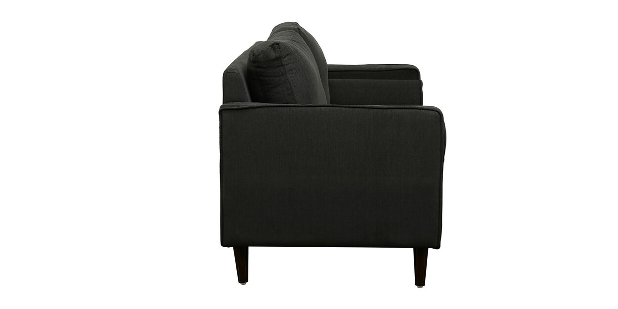 Buy Allison Fabric 2 Seater Sofa In Charcoal Grey Colour By Casacraft ...