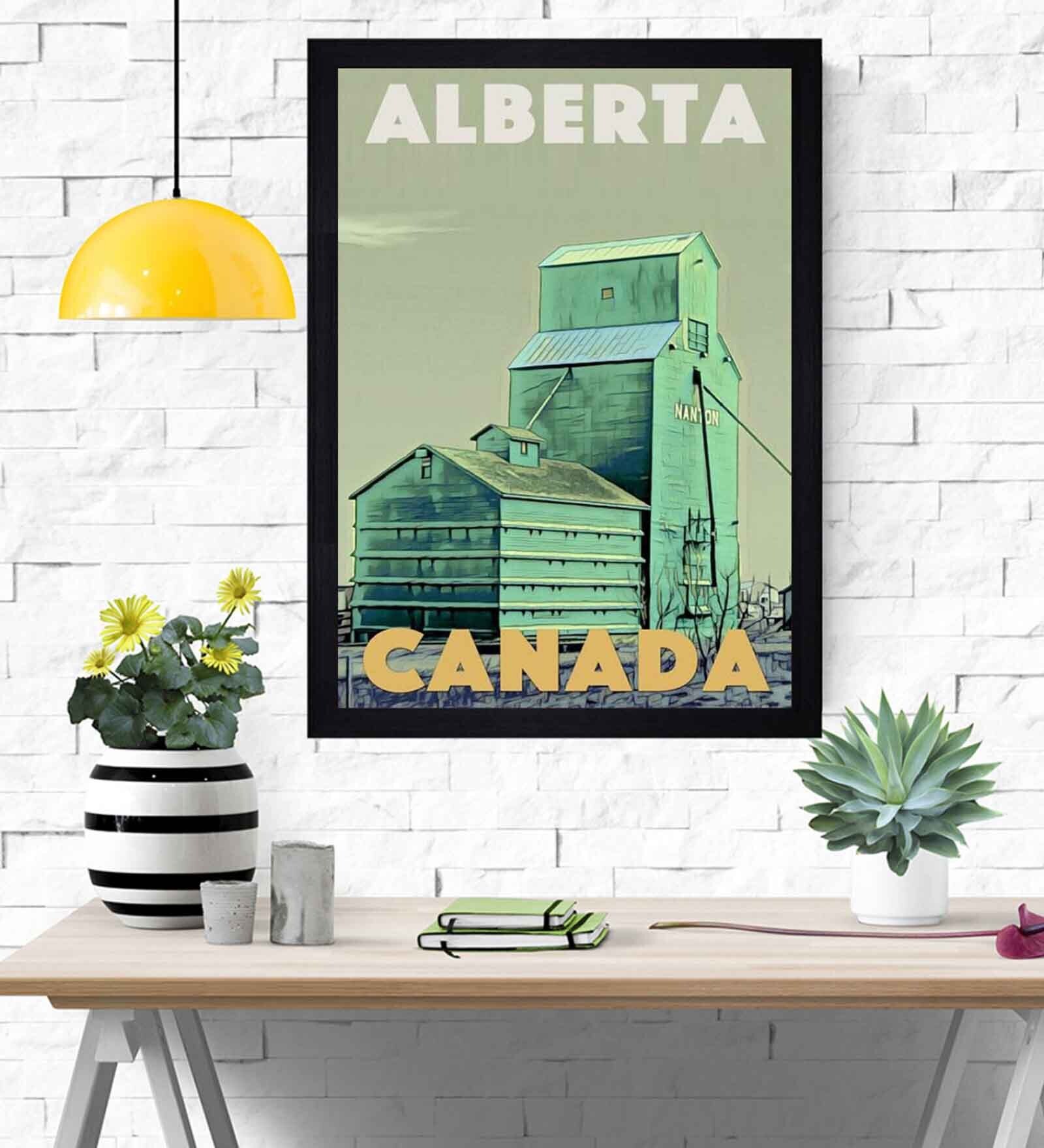 Buy Alberta Canada Texture Paper Framed Art Print by Cheque Decor at 17 ...