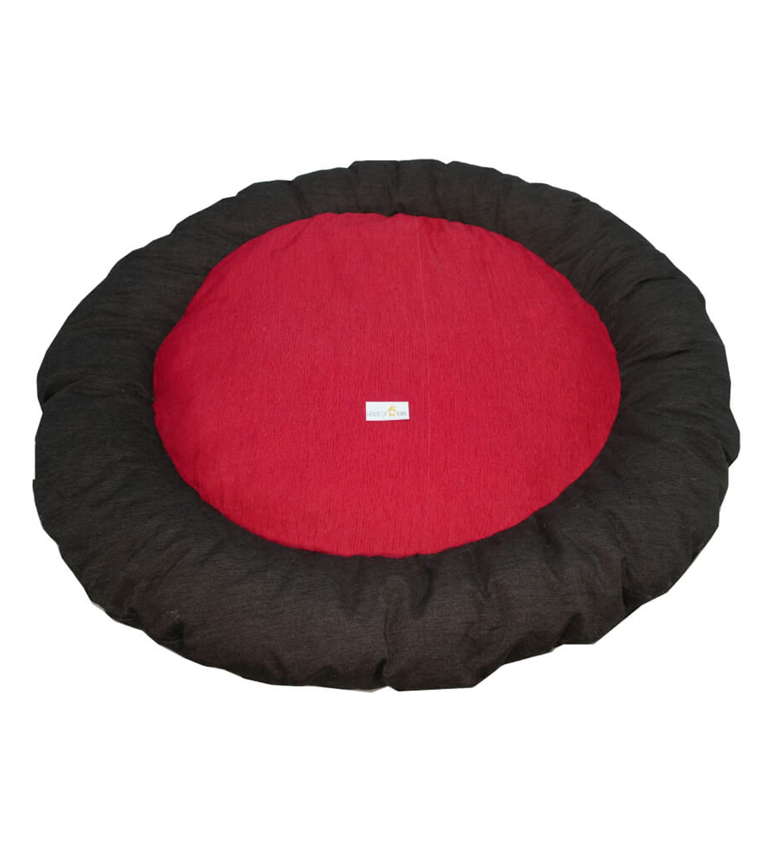 Buy Alex Sunflower Round- Medium Red & Black Fabric Pet Bed at 100% OFF ...