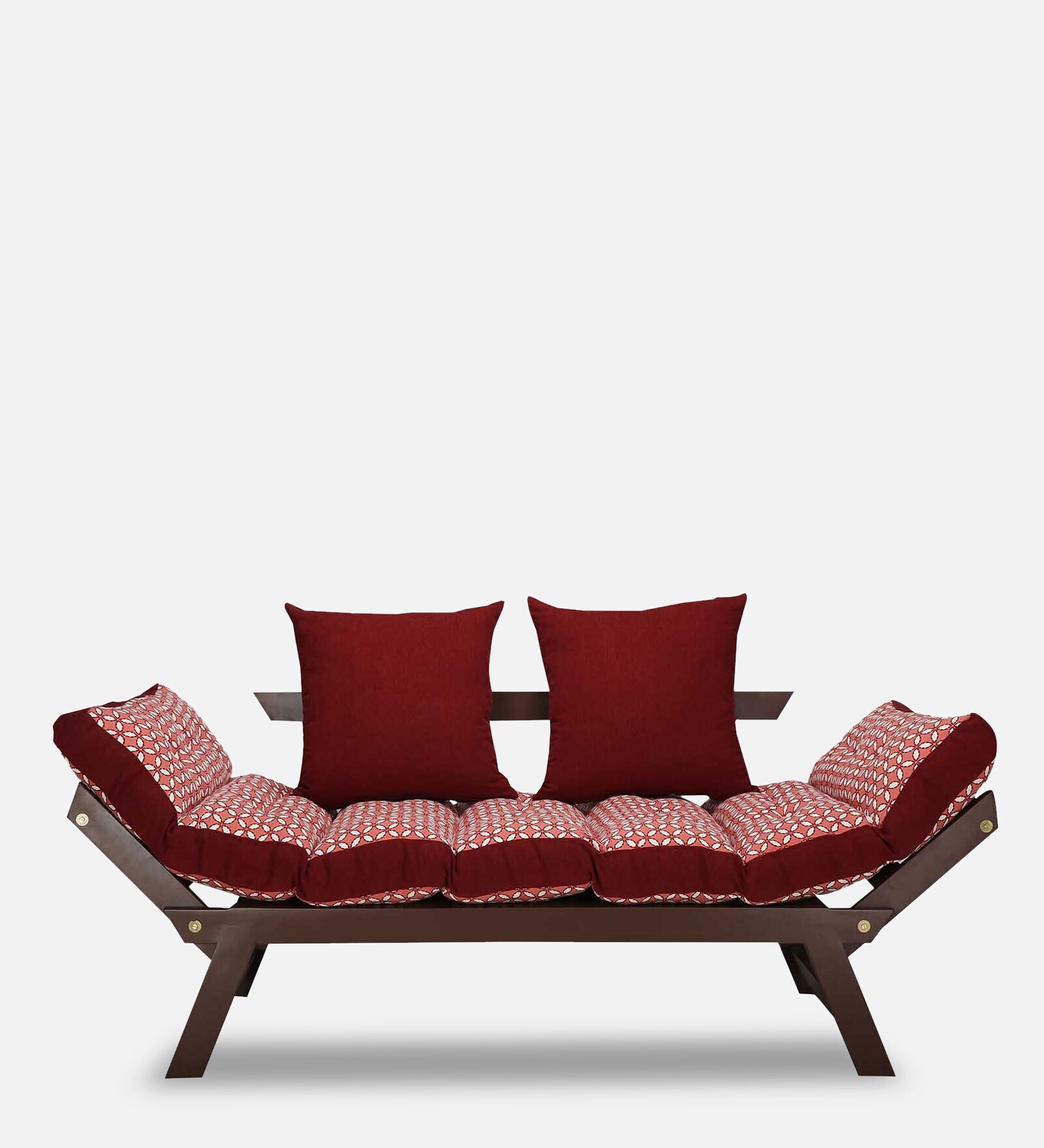 Buy Alexa Futon Sofa Cum Bed in Red Four Leaf Colour at 31% OFF by ARRA ...