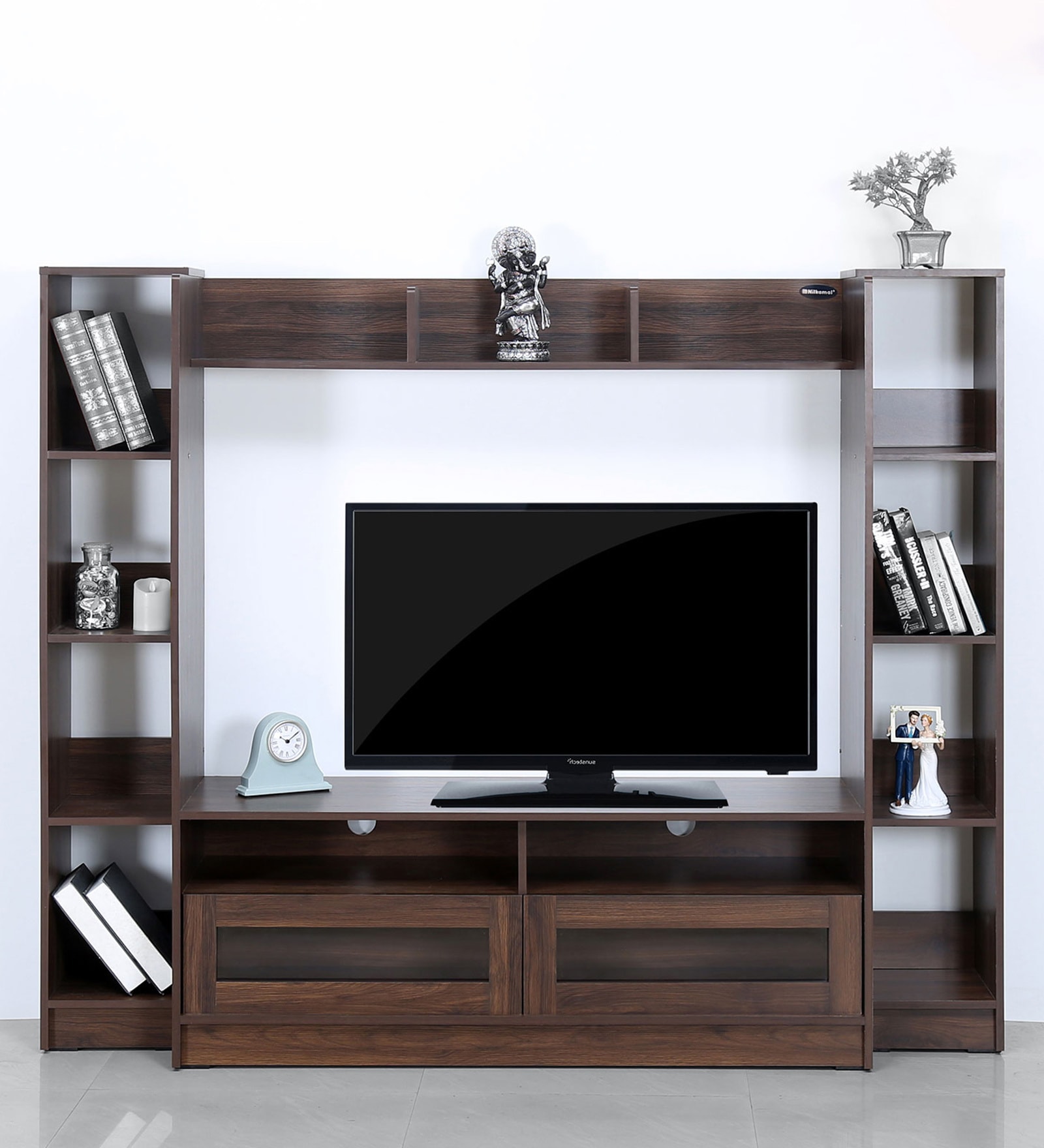Buy Alexus TV Unit in Walnut Finish at 30% OFF by Nilkamal | Pepperfry