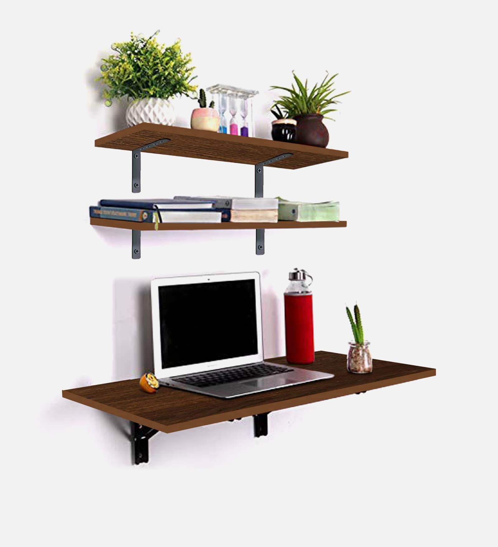 Buy Alicia Wall Mounted Table in Oak Brown Finish at 27% OFF by Kawachi ...