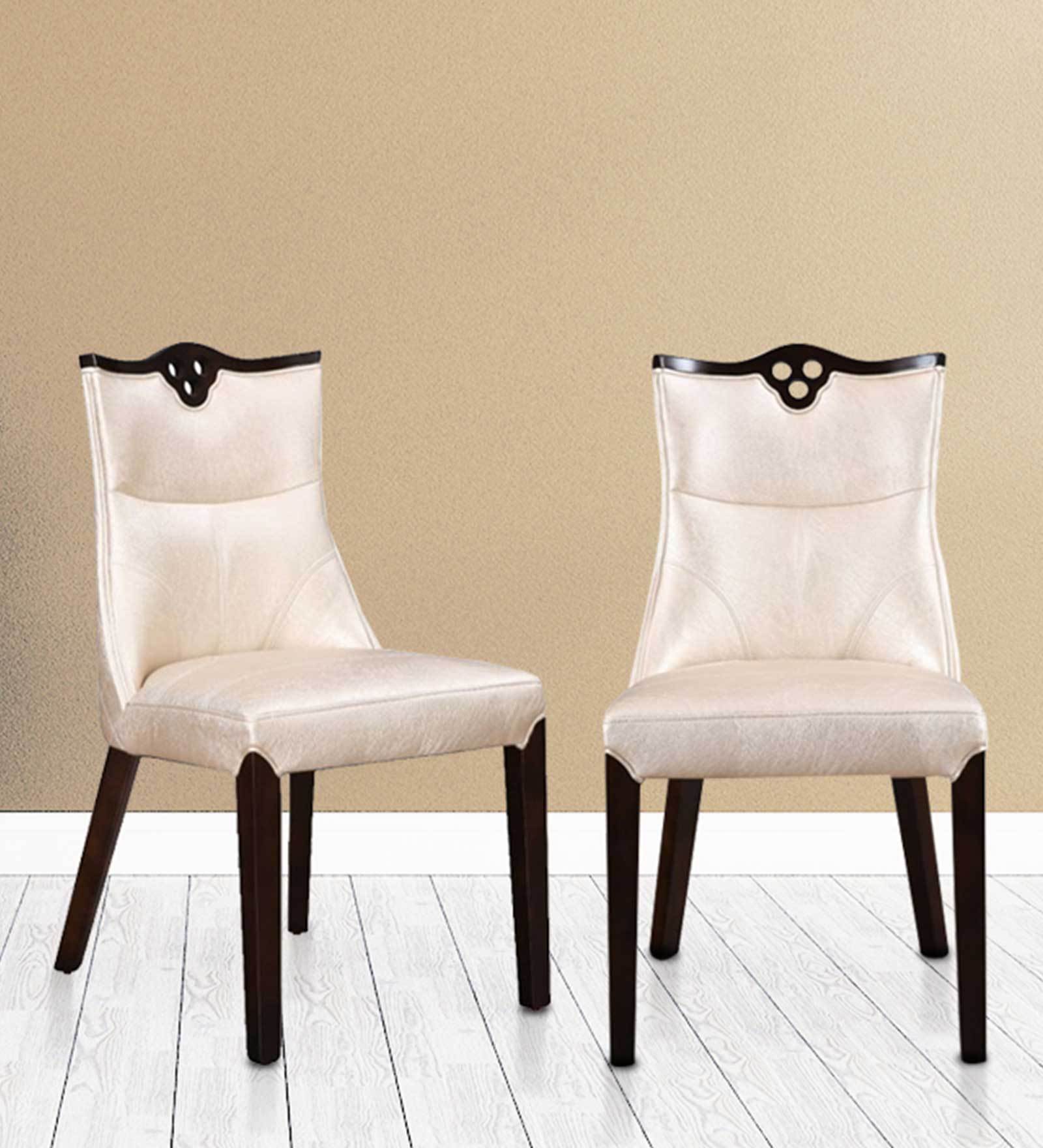 Buy Alston Fabric Dining Chair In Beige Colour (Set Of 2) at 64% OFF by ...