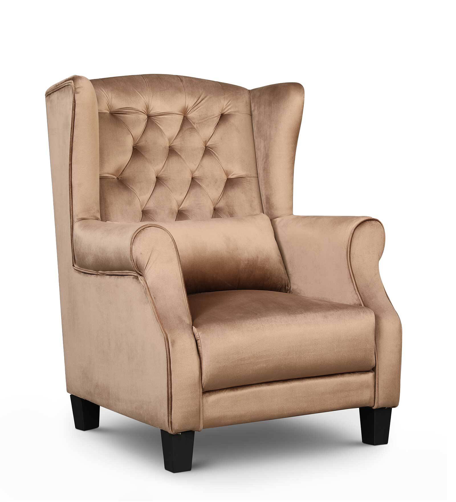 Buy Alta Wing Chair in Brown Colour at 43% OFF by HomeTown | Pepperfry
