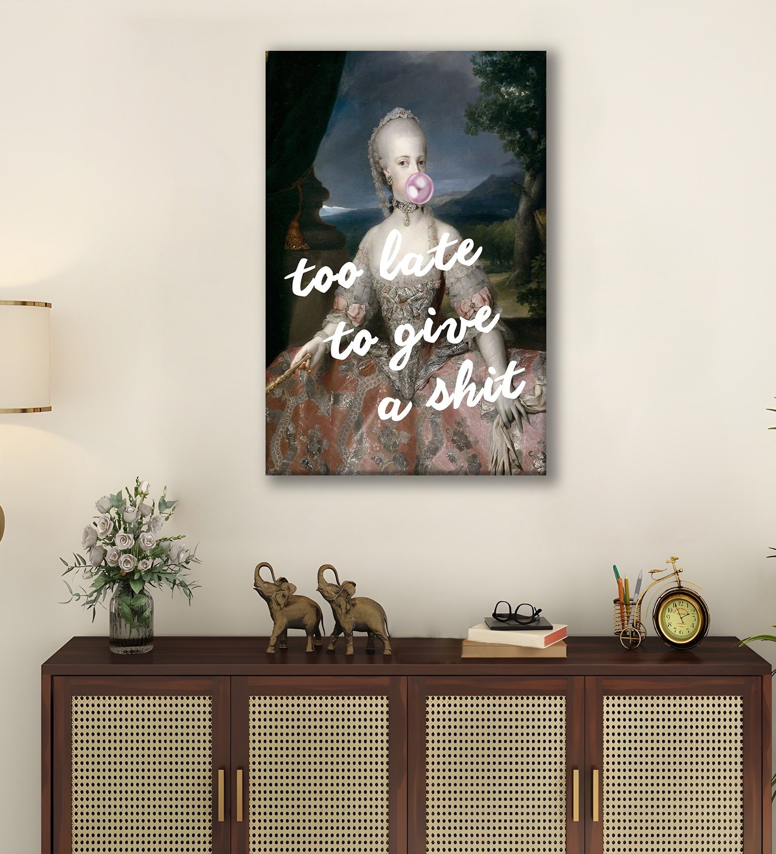 Buy 16 Inches Too Late Canvas Stretched Wall Art Painting at 80% OFF by ...