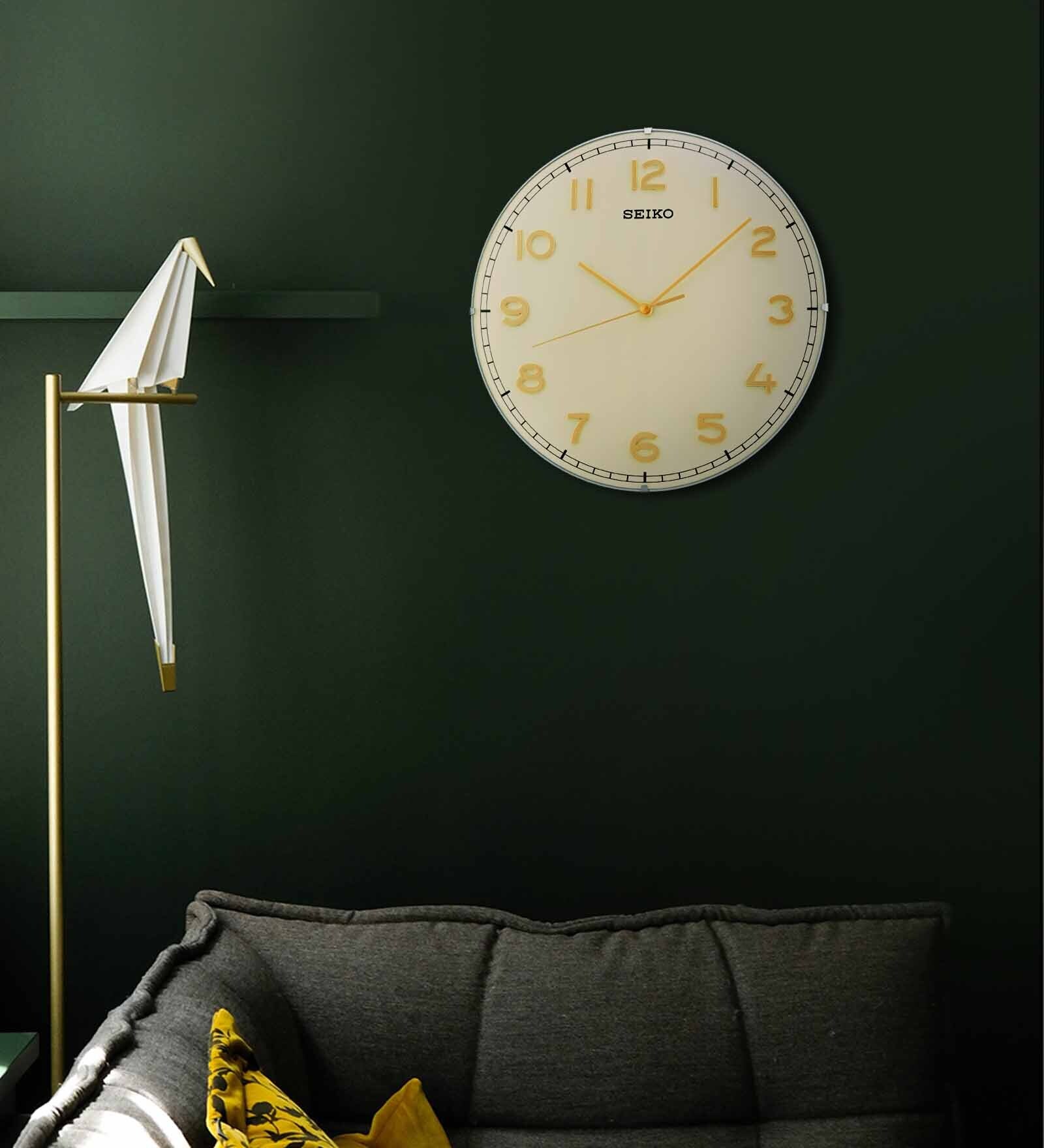Buy Gold Plastic Dial Modern Wall Clock at 100% OFF by Seiko | Pepperfry
