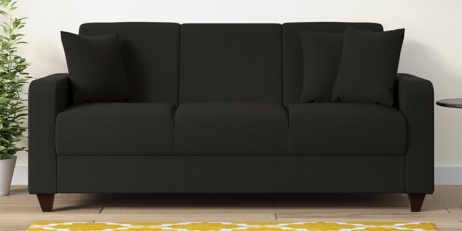 Buy Alba 3 Seater Sofa in Chestnut Brown Colour - CasaCraft at 1% OFF ...