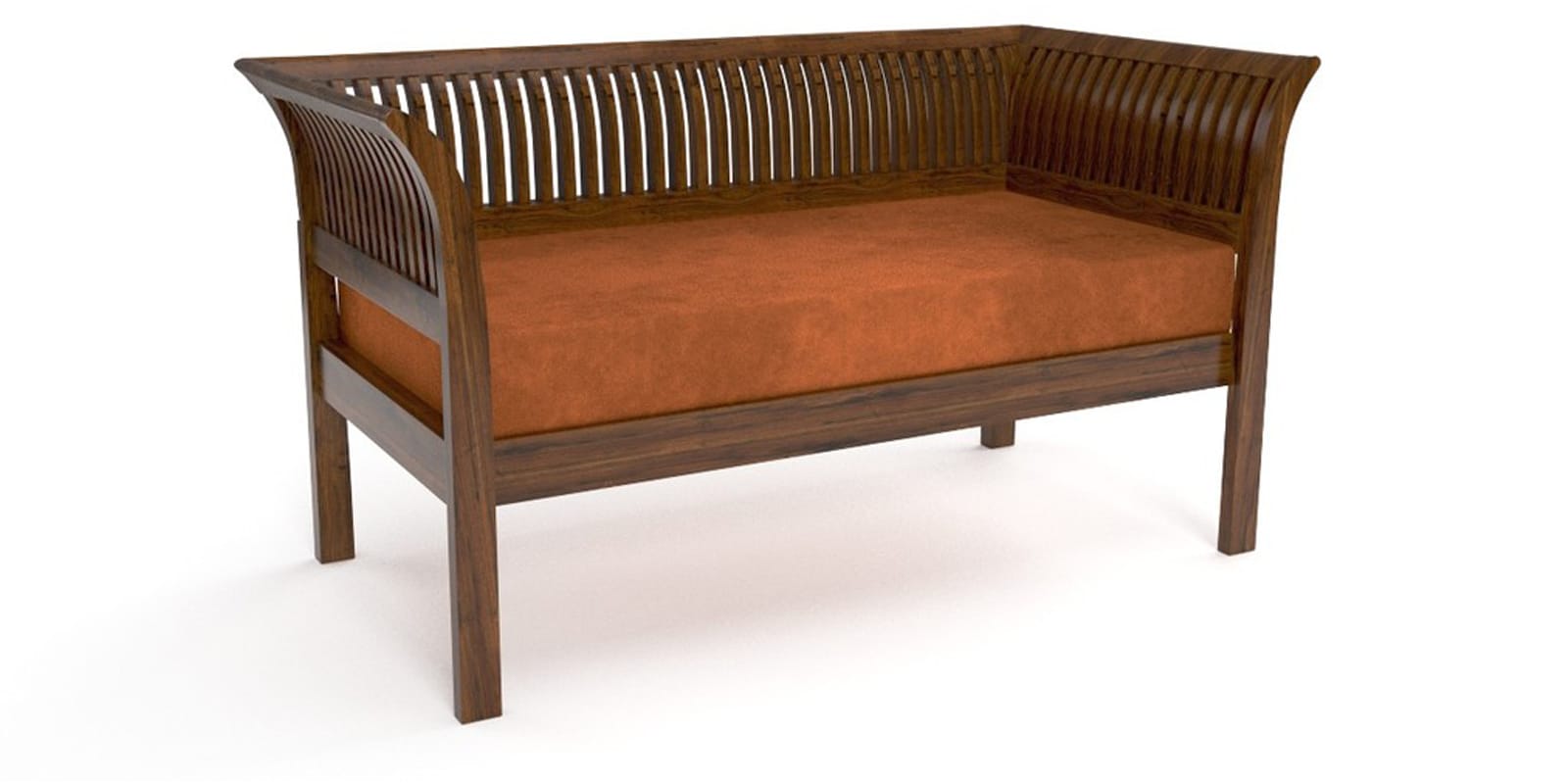 Buy Alta Two Seater Sofa in Orange Colour by Tezerac Online - 2 Seater ...