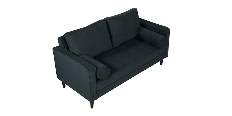 Buy Allison Fabric 2 Seater Sofa In Charcoal Grey Colour By Casacraft ...