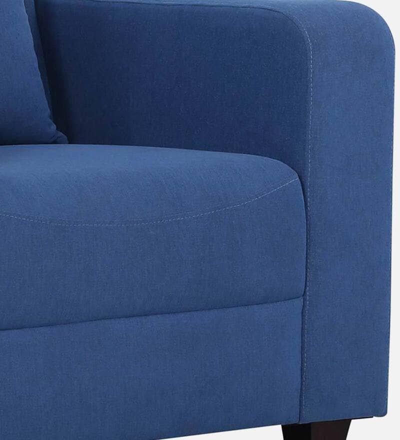 Buy Alba Fabric 1 Seater Sofa In Denim Blue Colour By Woodsworth Online ...