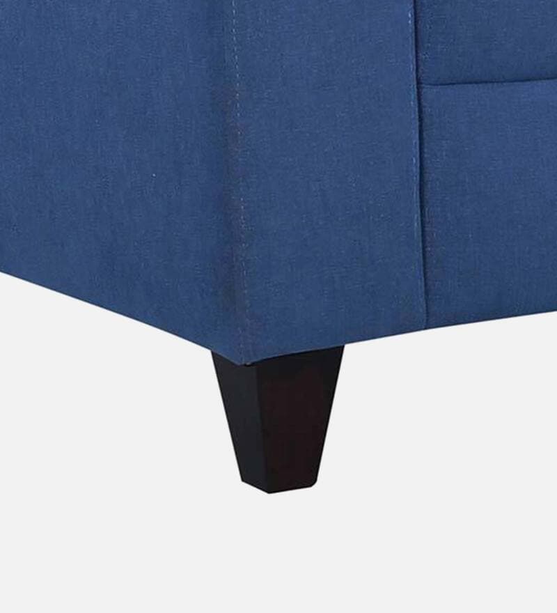 Buy Alba Fabric 1 Seater Sofa In Denim Blue Colour By Woodsworth Online ...