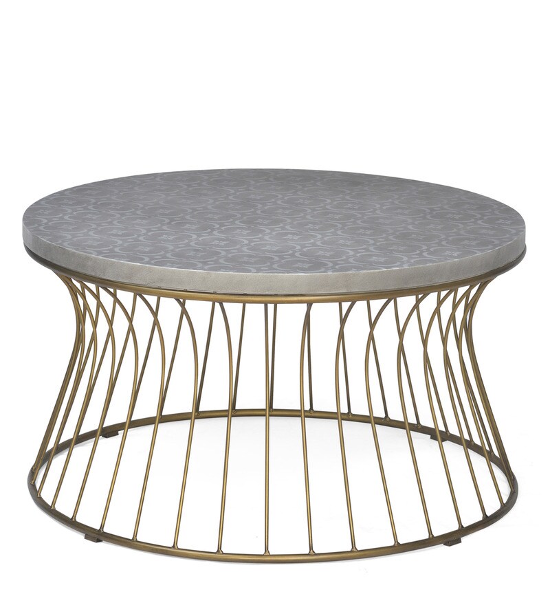 Buy Alberto Centre Table in Black & Grey Colour by @home Online - Round ...