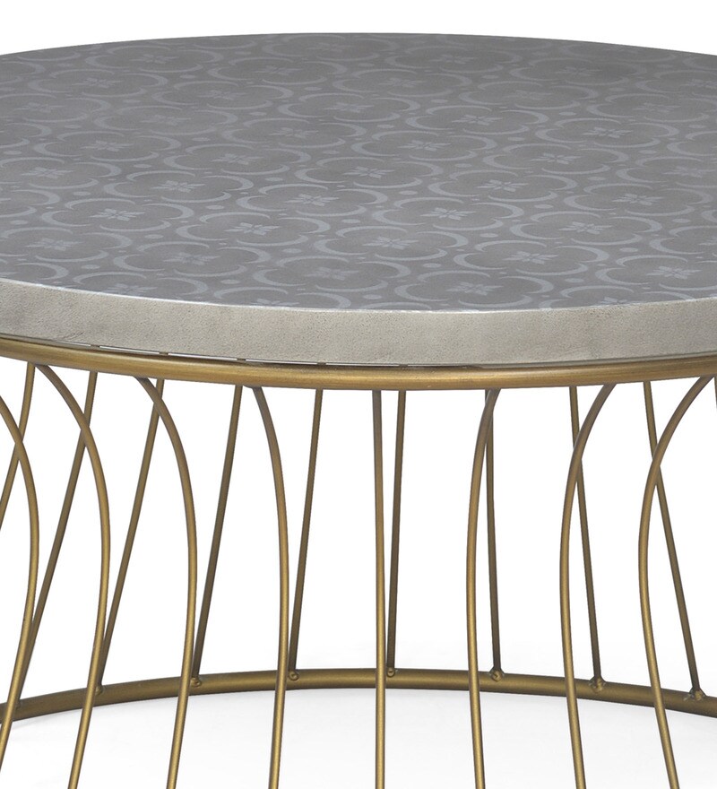 Buy Alberto Centre Table in Black & Grey Colour by @home Online - Round ...