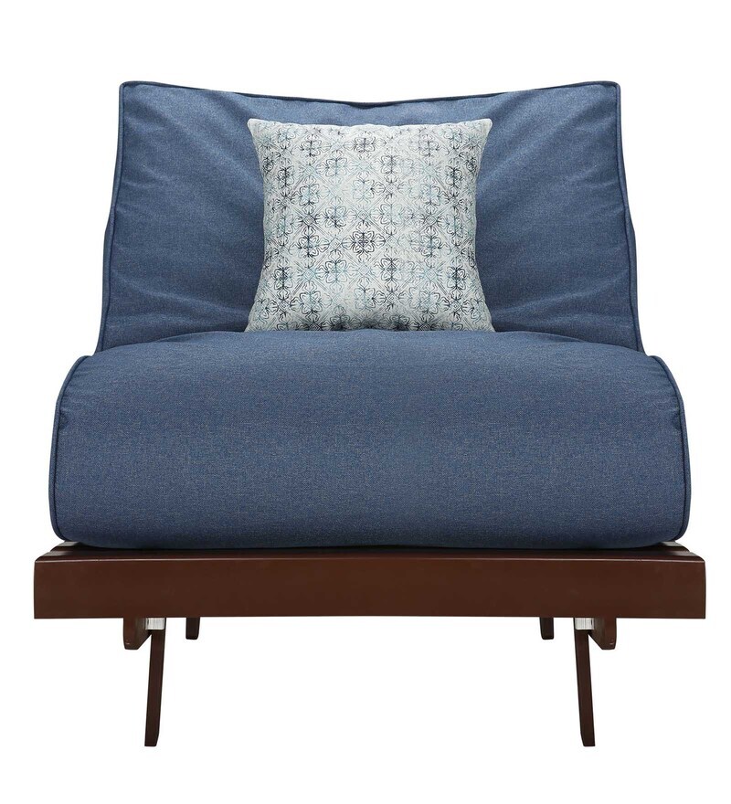Buy Single Futon in Blue Colour with Mattress Online - Futons - Futons ...