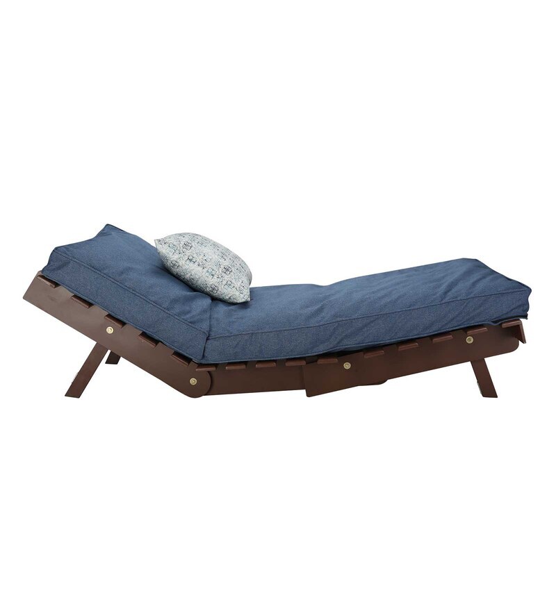 Buy Single Futon in Blue Colour with Mattress Online - Futons - Futons ...