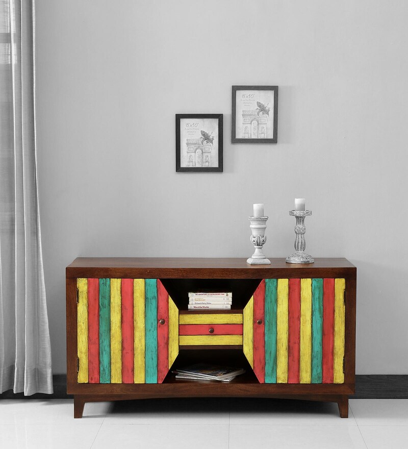 Buy Alfie Solid Wood Sideboard In Multi-Colour By Bohemiana Online ...