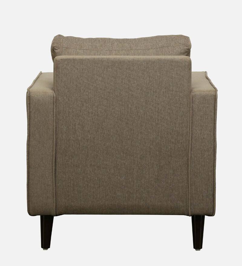Buy Allison Fabric 1 Seater Sofa In Sandy Brown Colour By Casacraft ...