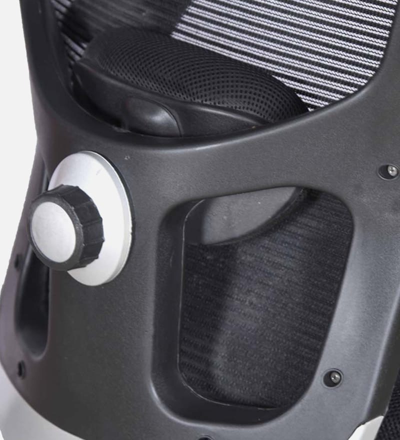 Buy Alpha Breathable Mesh Ergonomic Chair in Black Colour by Radian ...