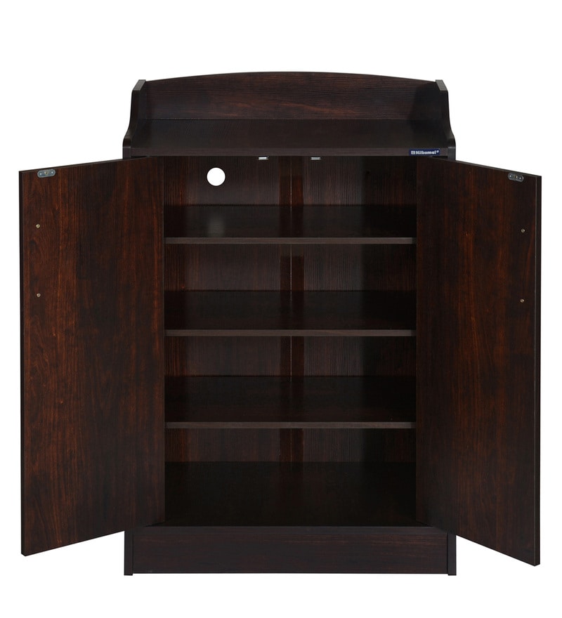 Buy Alpine Shoe Cabinet in Walnut Finish by Nilkamal Online - Shoe ...