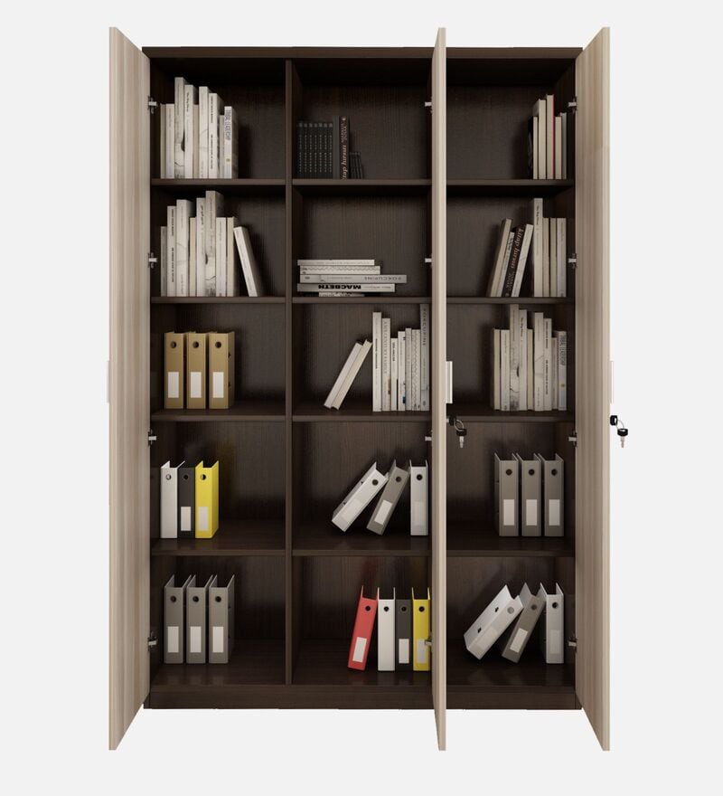 Buy Alston 3 Door Large File Cabinet In Balliness Pine & Cloud Ash ...