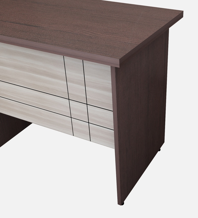 Buy Alston Work Station in Dark Balliness Pine & Cloud Ash Finish by ...