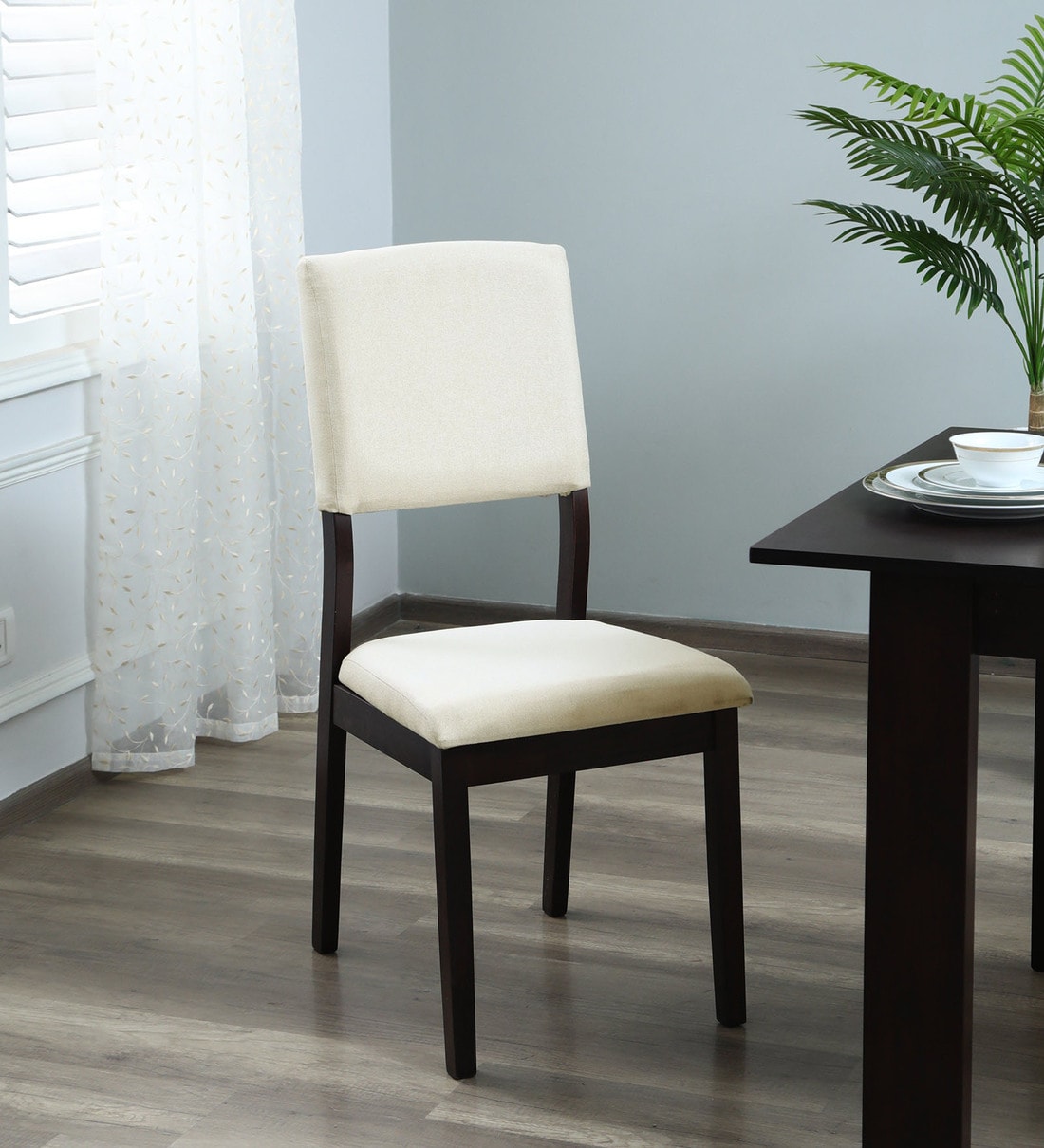 Buy Amanda Dining Chair In Cappuccino & Beige Finish (Set Of 2) at 22% ...