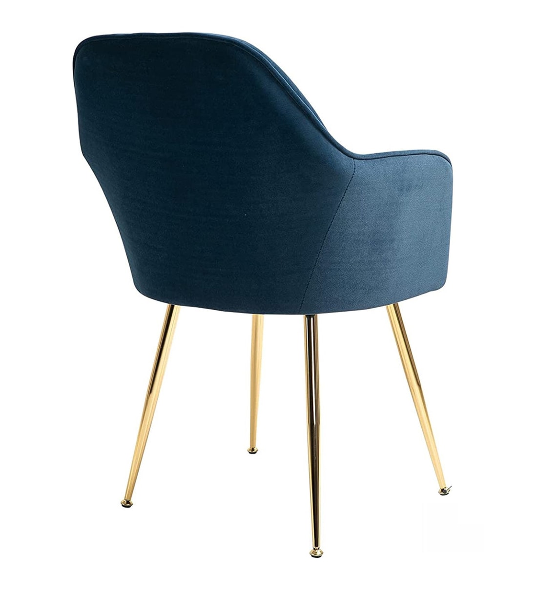 Buy Ambar Velvet Dining Chair in Dark Blue Colour By Finch Fox Online ...