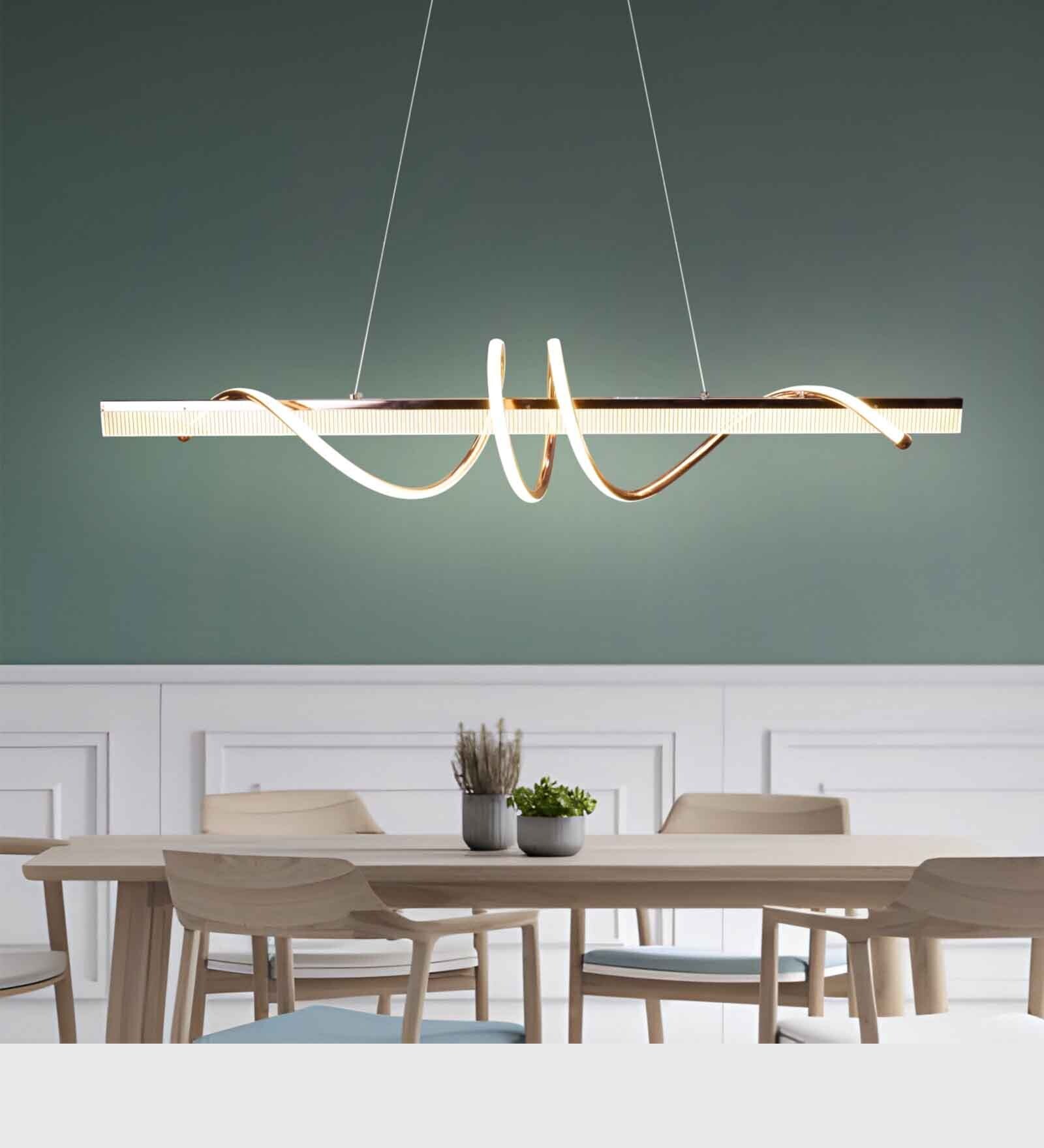 Buy Amalia LED Smart Voice Assist Chandelier Metal in White at 7% OFF ...