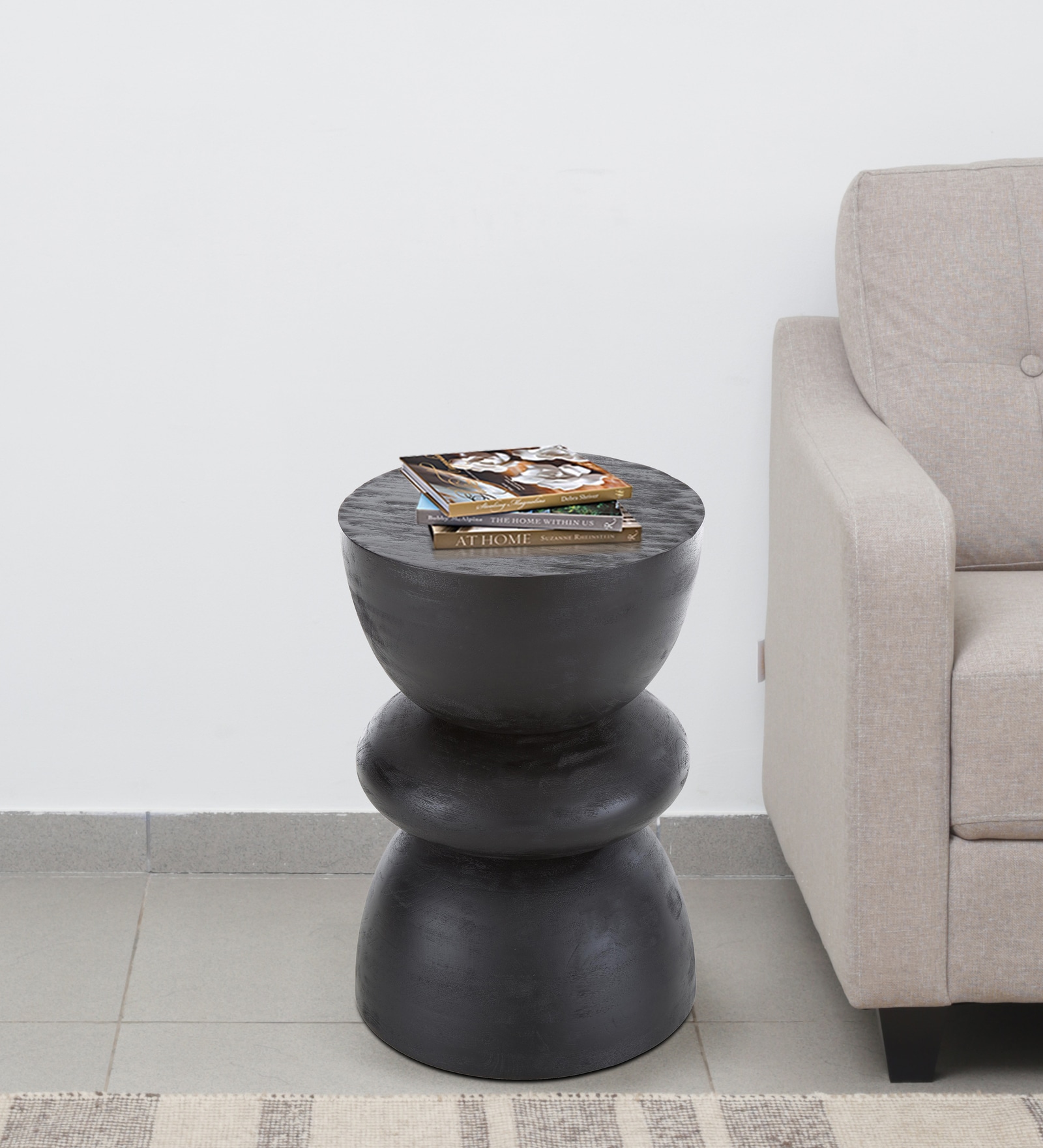 Buy Amar Solid Wood End Table in Black Finish at 17% OFF by Bhati Impex ...