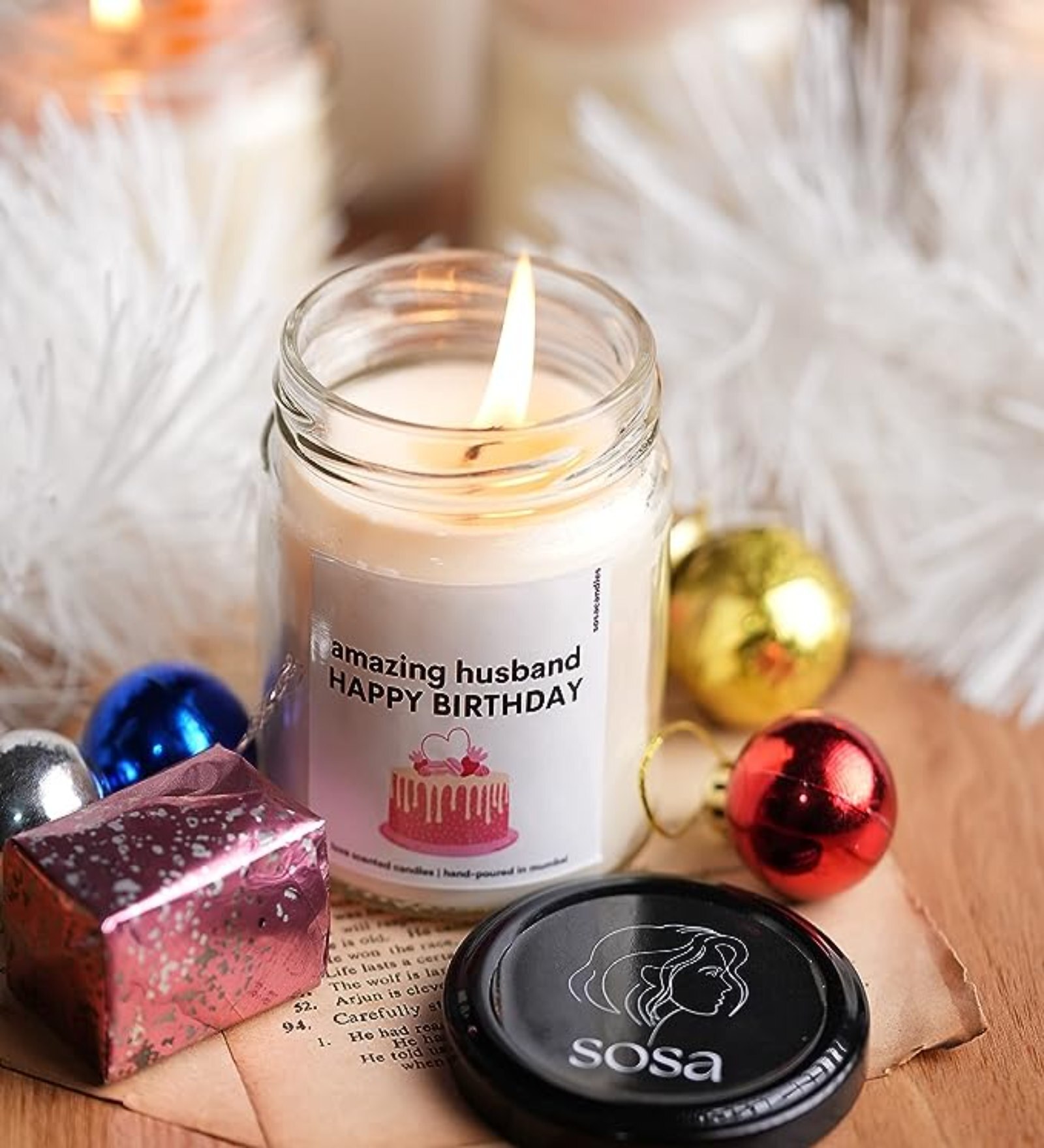 Buy Amazing Husband White Soy Wax Scented Candle at 100% OFF by Sosa ...
