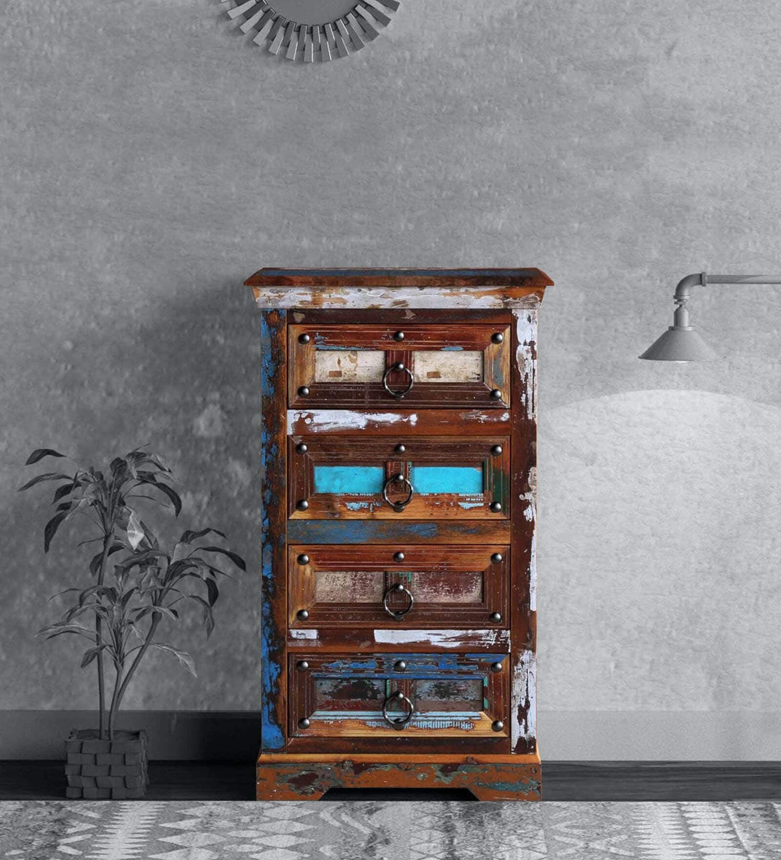 Buy Amerie Reclaimed Wood Chest Of Drawers In Distress Finish at 10% ...