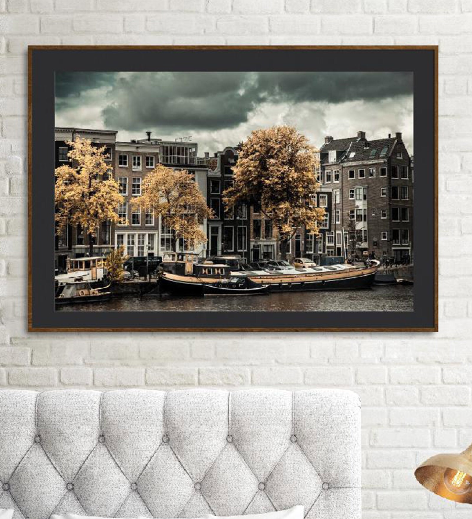 Buy Amsterdam Autumn Multicolor Paper Framed Landscape Art Print at 18% ...