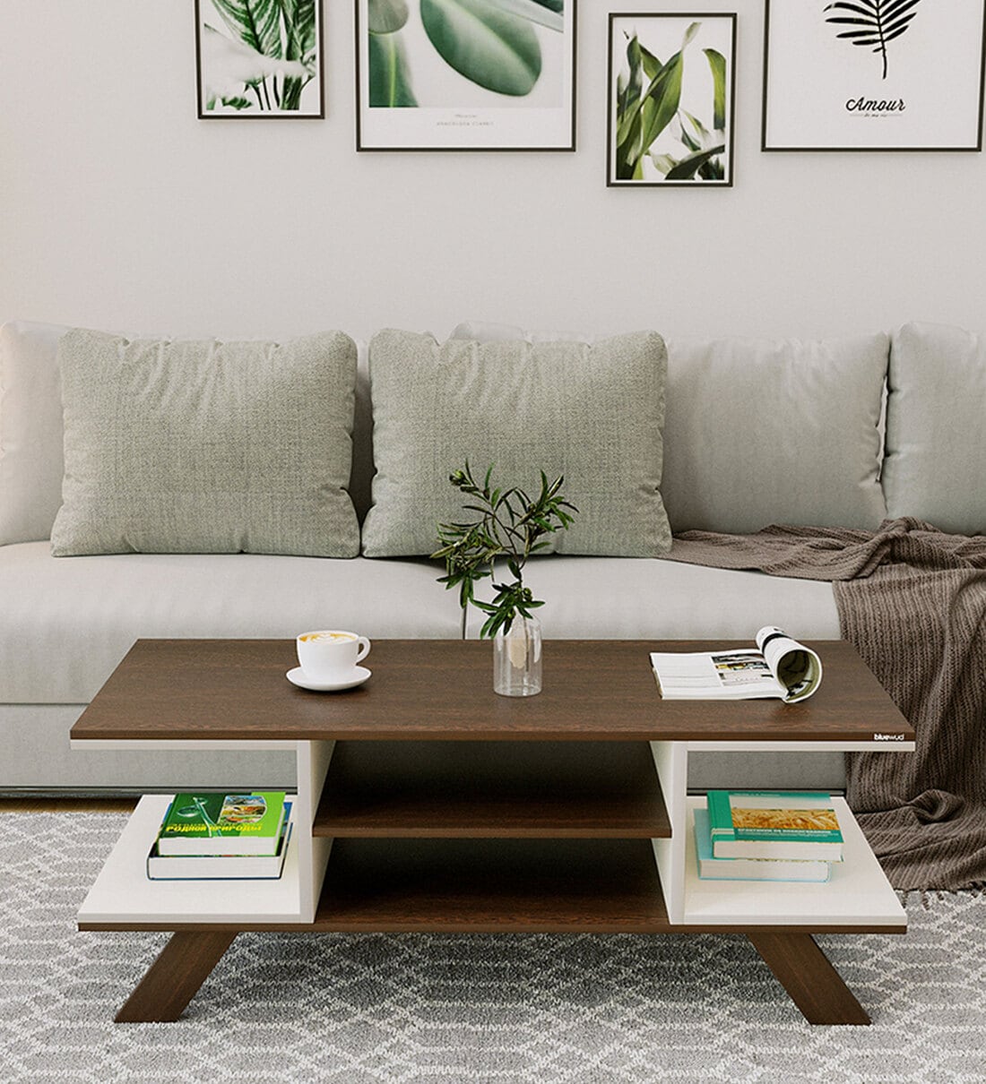 Buy Anatdol Coffee Table in Wenge Finish By bluewud Online ...