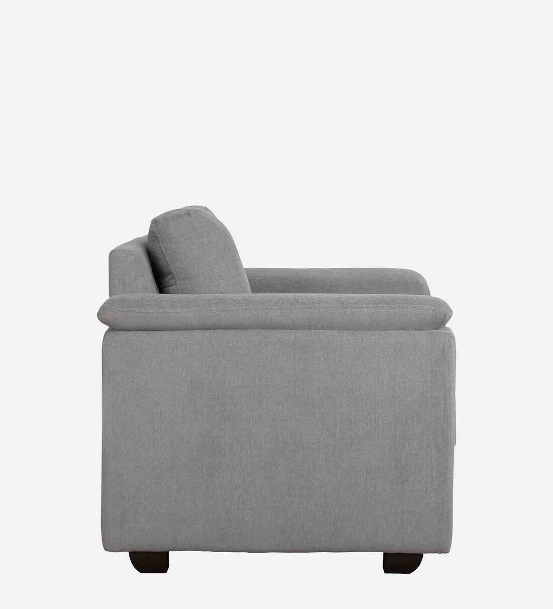 Buy Andres Fabric 1 Seater Sofa In Ash Grey Colour By Woodsworth Online ...