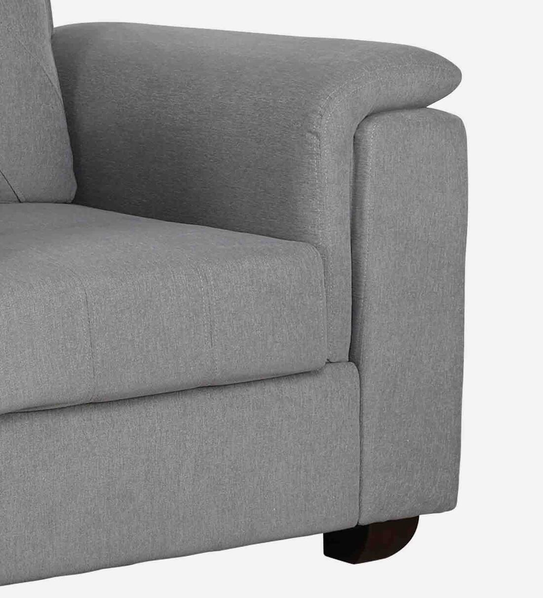 Buy Andres Fabric 1 Seater Sofa In Ash Grey Colour By Woodsworth Online ...