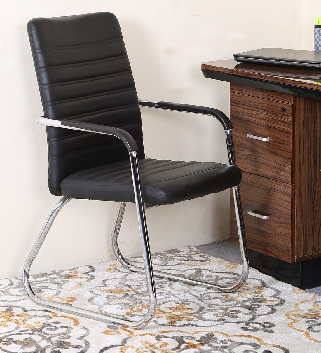 Buy Anna Visitor Chair in Cool Black by Athena Crafts Online - Guest ...