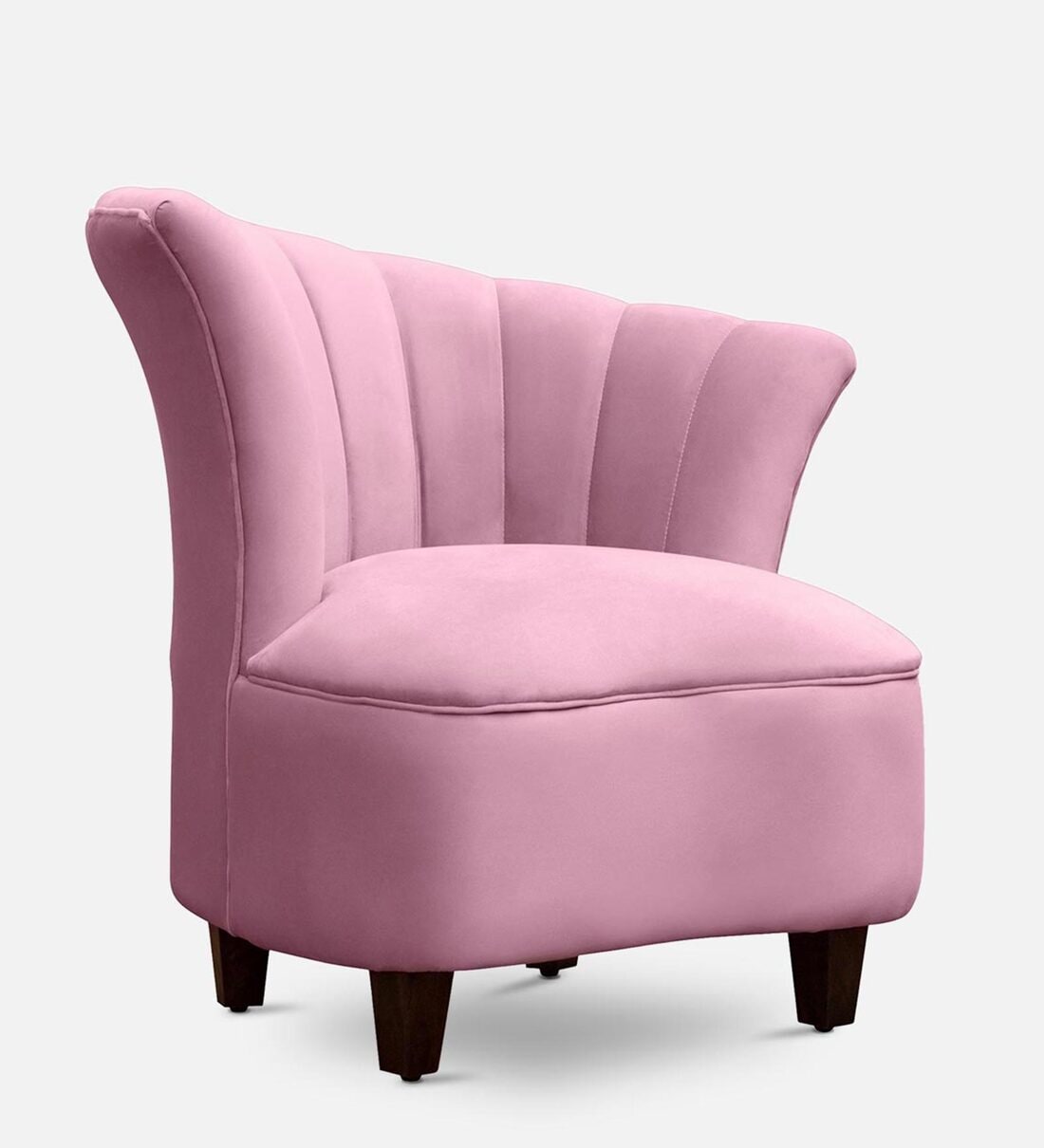 Buy Annabella Barrel Chair In Pink Colour By TweakHomes Online - Barrel ...